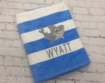 Shark Beach Towel - Etsy