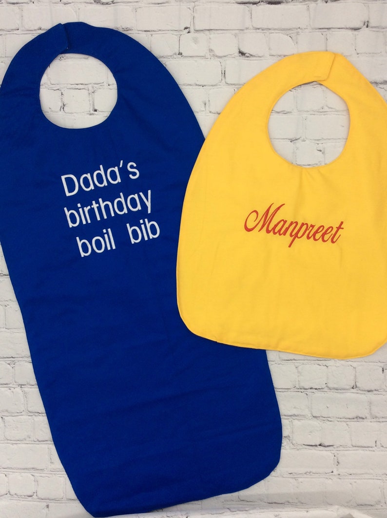 LONG Adult Bib Personalized Adult Bib Personalized Special Needs Bib ...