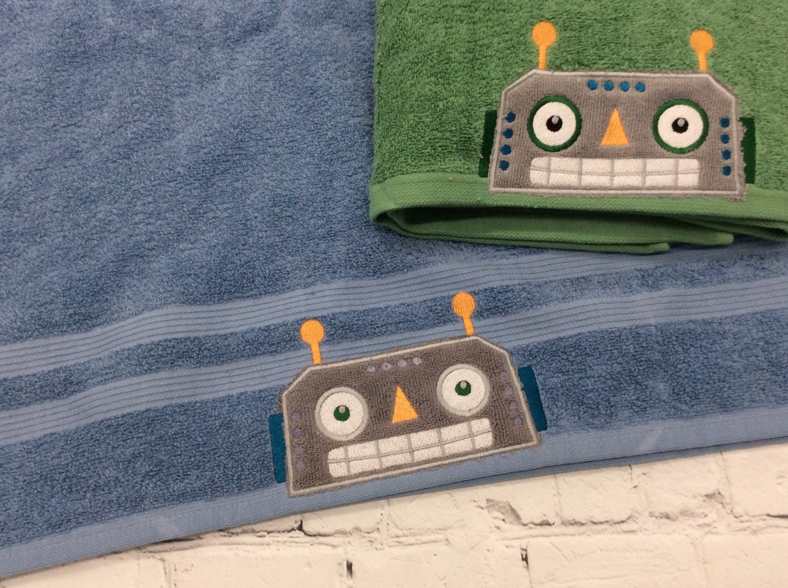 Robot Hooded Towel Robot Birthday Gift Robot Baby Shower - Etsy