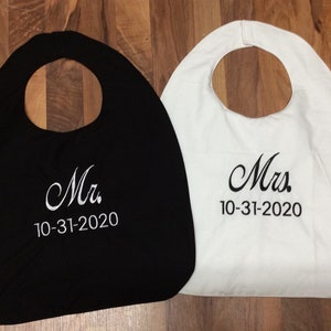 Wedding Bibs, Couples Clothing Protectors, Bridal Shower Gift, Bachelor ...