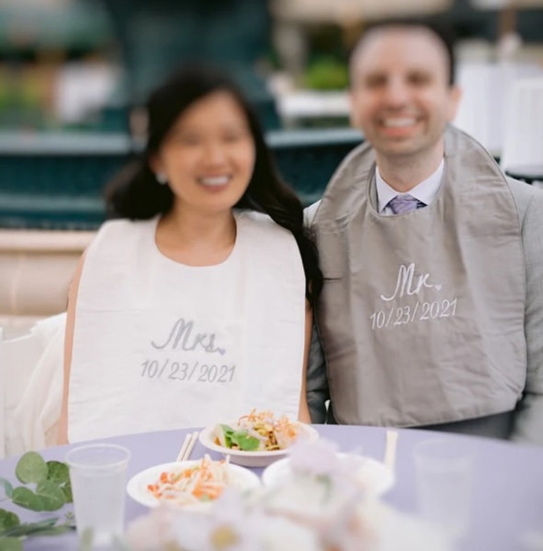 Wedding Bibs, Couples Clothing Protectors, Bridal Shower Gift, Bachelor ...