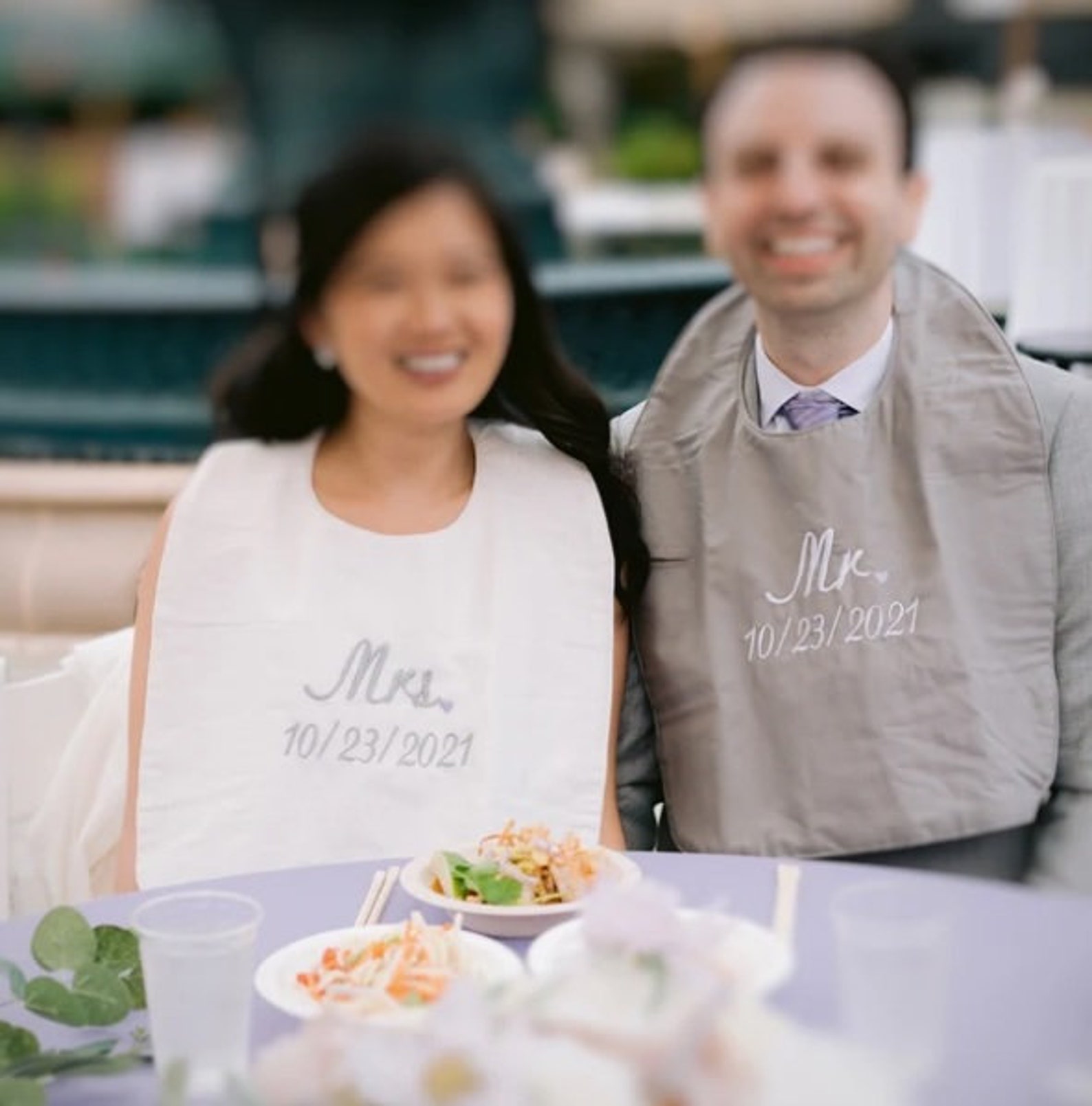 Wedding Bibs Couples Clothing Protectors Bridal Shower Gift - Etsy