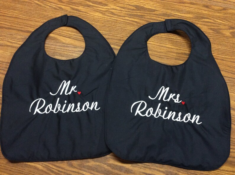 Wedding Bibs Couples Clothing Protectors Bridal Shower Gift | Etsy