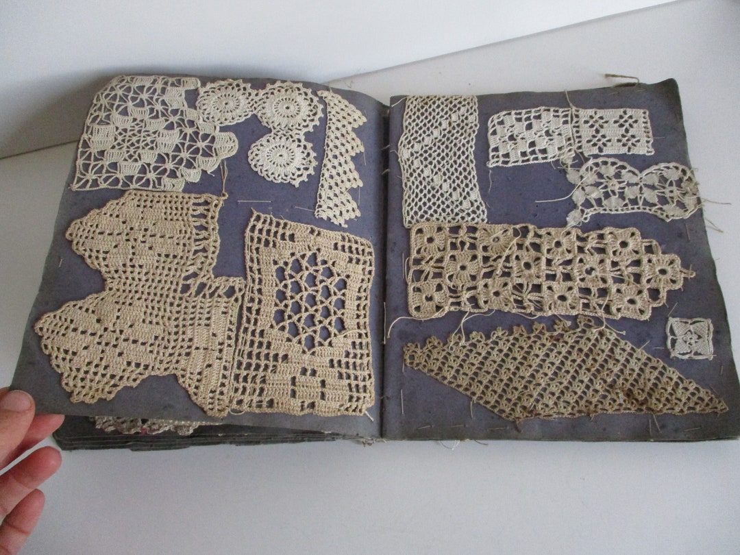 Antique French Sewing Notebook, 1900s, Crochet Lace Vintage, Embroidery ...
