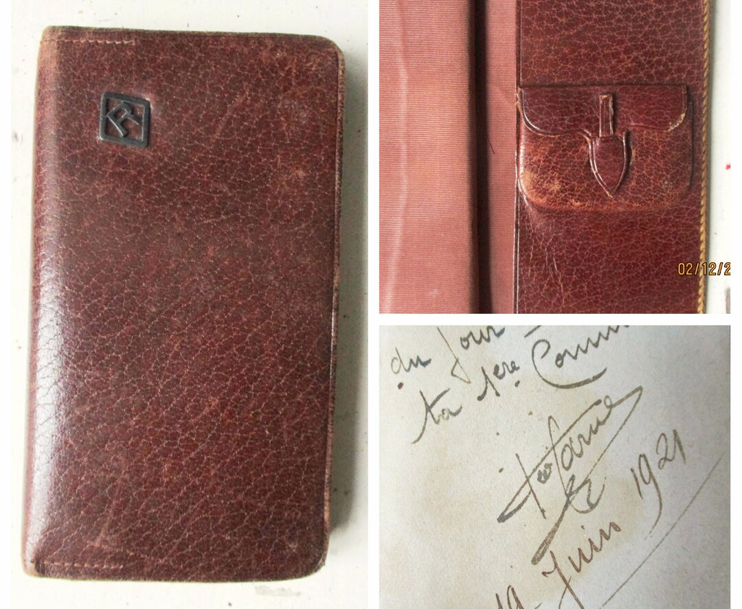 Antique French LITTLE Prayer Book 1920s 1st Communion Leather Cover ...