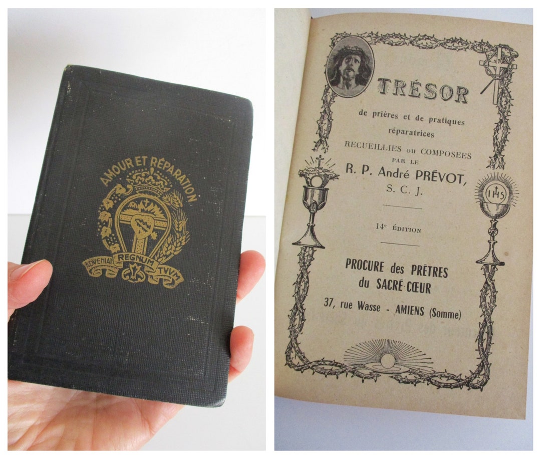 Antique French Religious Book Missal, Amour Et Réparation 1940s ...