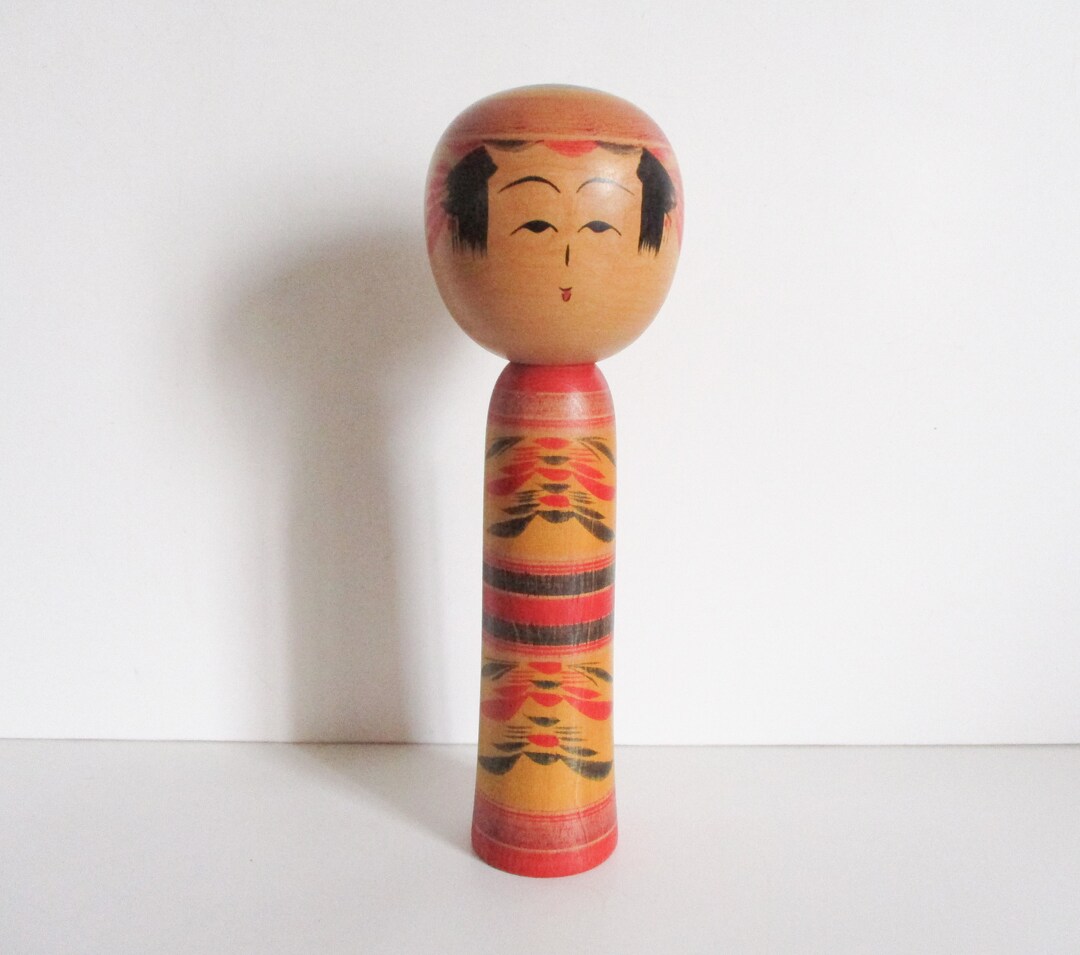 Vintage Wooden Kokeshi 1950s Signed Japanese Nesting Doll - Etsy