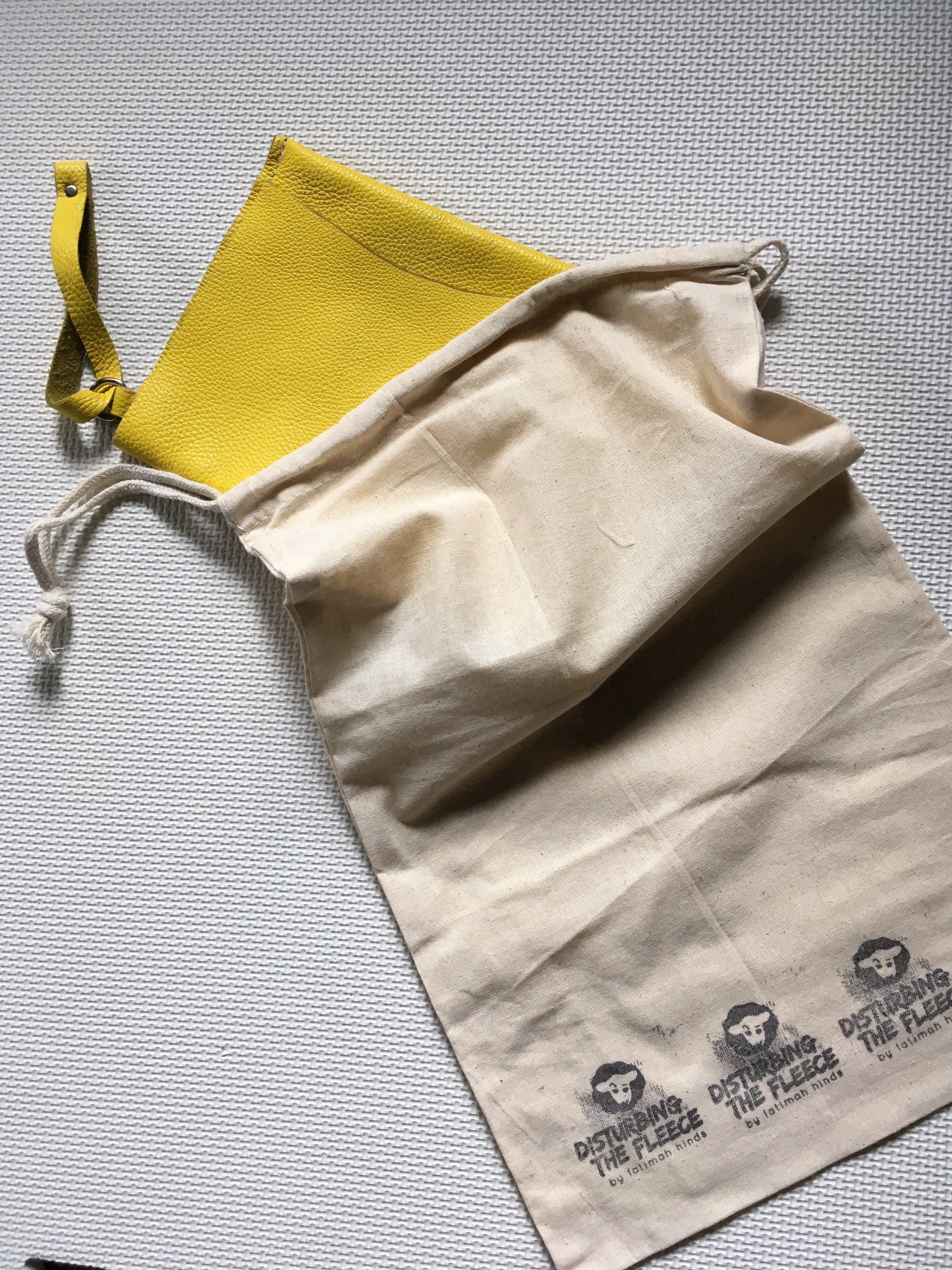 Hand Stamped Project Bag Dust Cover Cotton Muslin Drawstring - Etsy