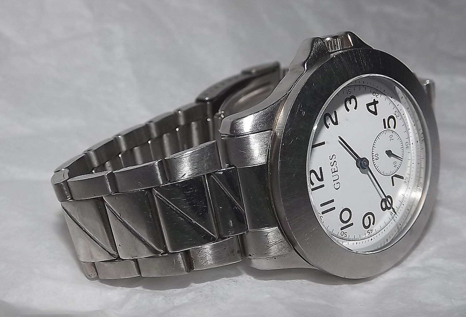 Vintage Men's Guess Watch With Genuine Leather Band - Etsy