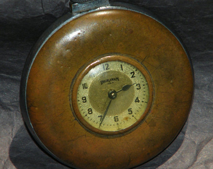 The E Ingraham Company Pocketwatch Silver Metal Pocket Watch Made in ...