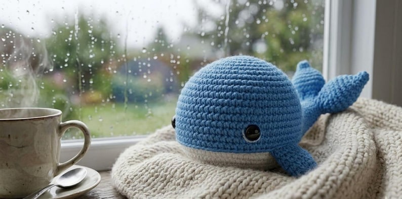 Mini Whale Amigurumi Crochet Pattern | Beginner Friendly No-sew Plush ...