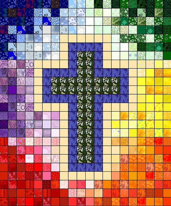 Simple Cross Quilt Pattern