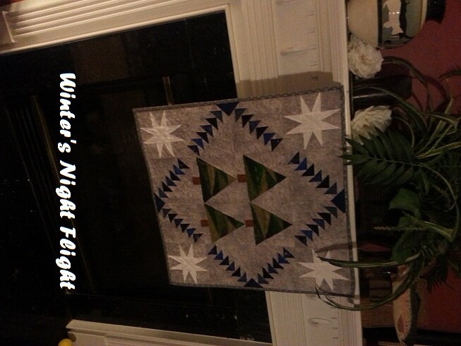 Quilt Pattern, Winter's Night Flight, Holiday Home Decor, Wall Hanging ...