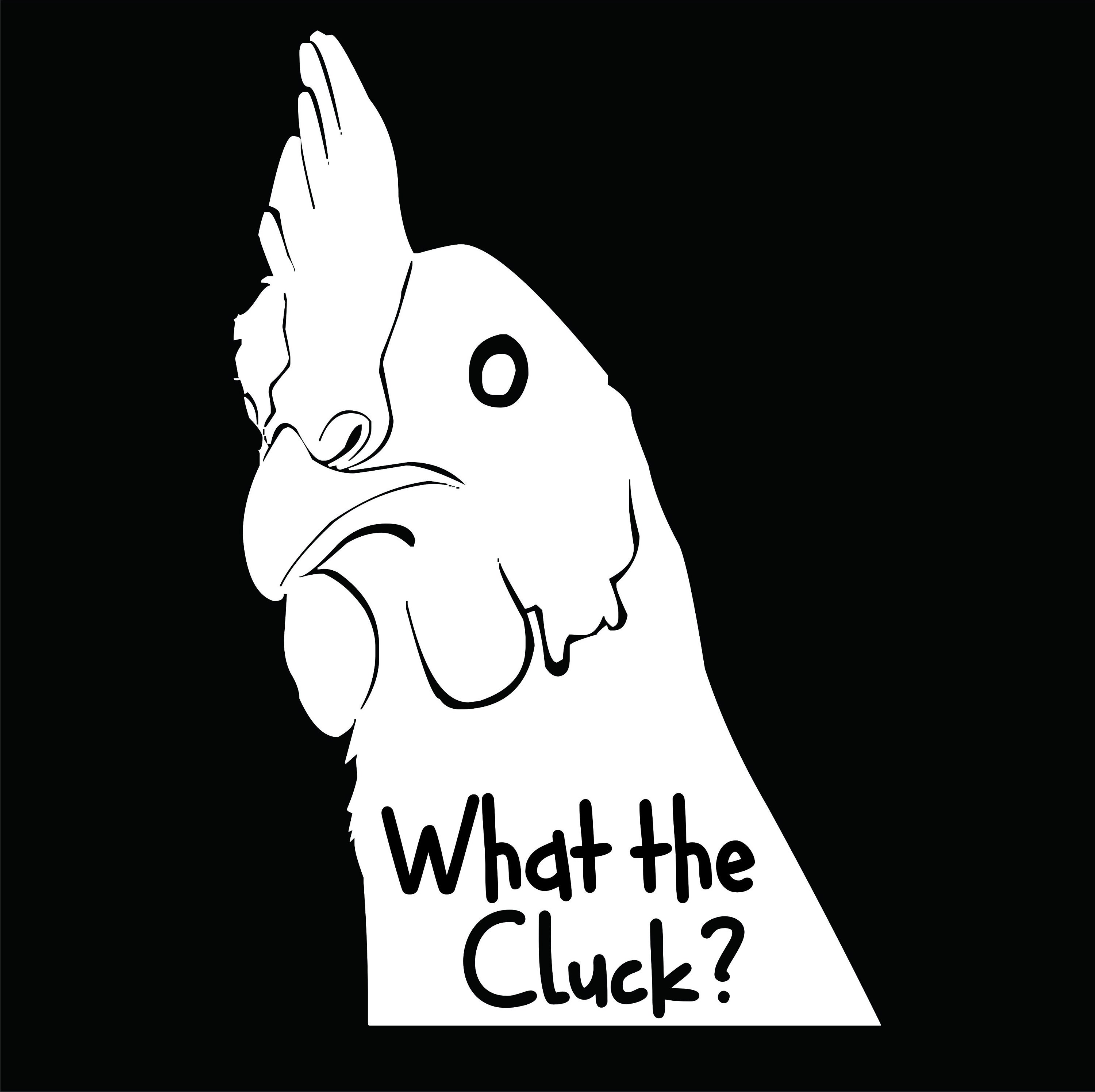 What the Cluck Chicken Decal Rooster Decal | Etsy