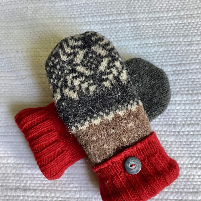 Wool Sweater Mittens - Etsy