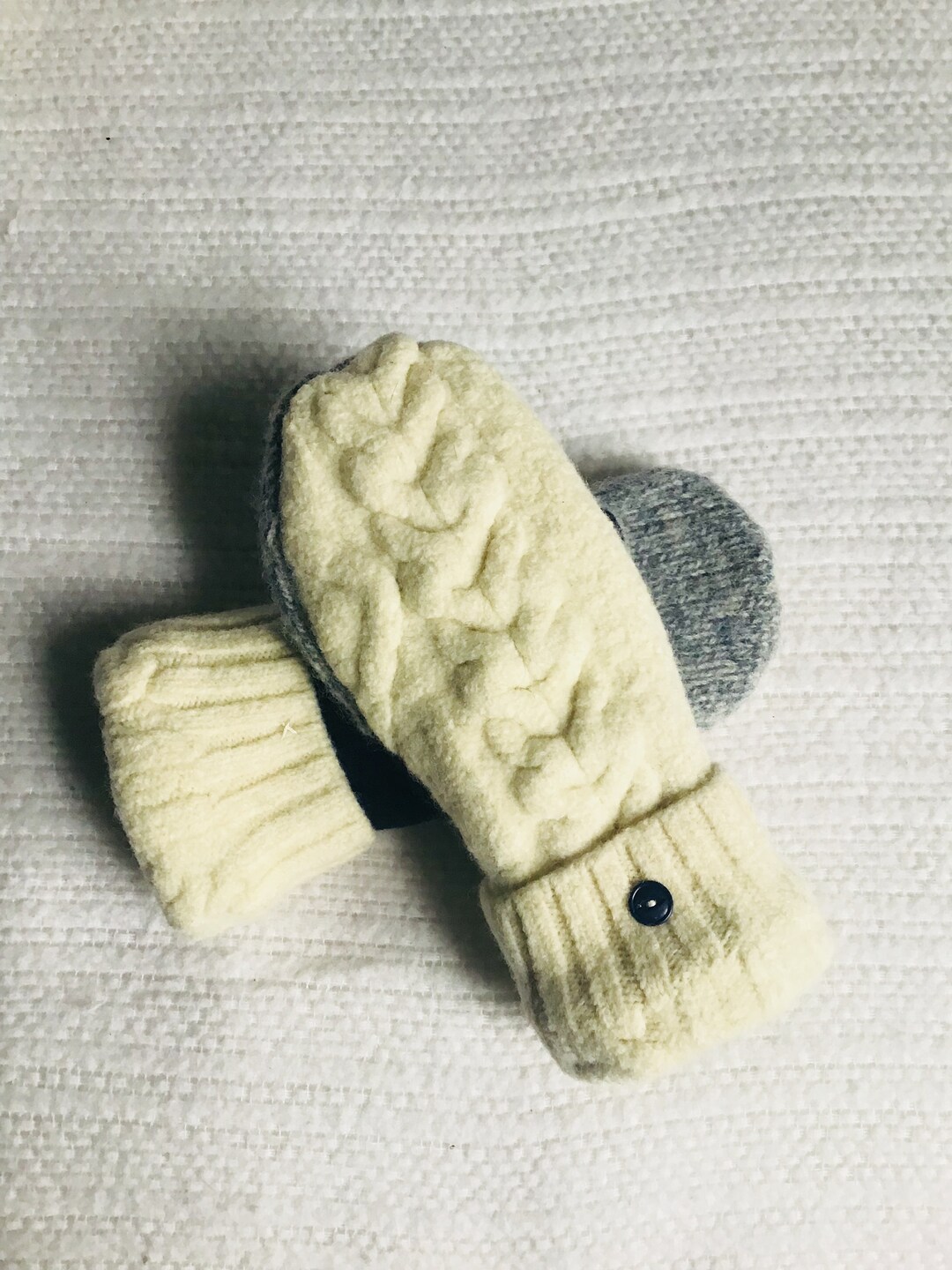 Upcycled Felted Wool Sweater Mittens - Etsy