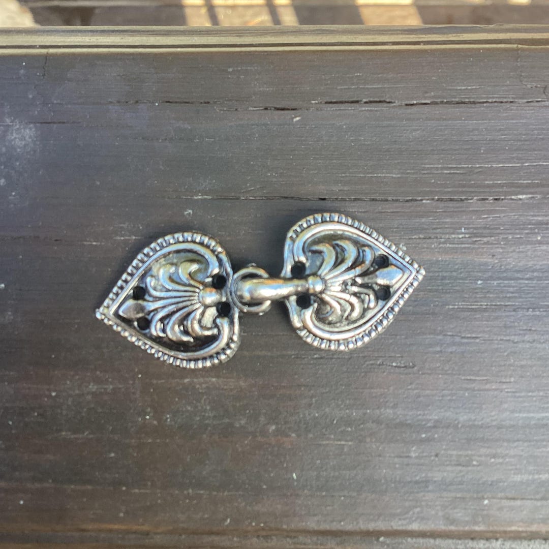 Sweater Clasp,silvertone,cloak Fastener - Etsy