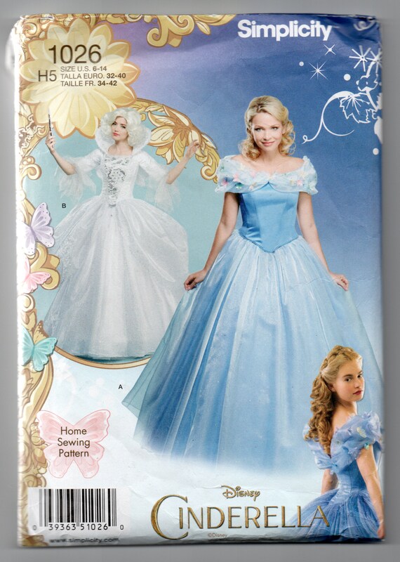 Disney Cinderella Simplicity Sewing Pattern 1026 6-14 Uncut - Etsy
