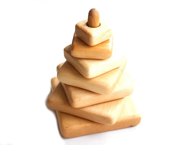 Personalized Stacking Toy. Wooden Blocks. Impregnated With | Etsy