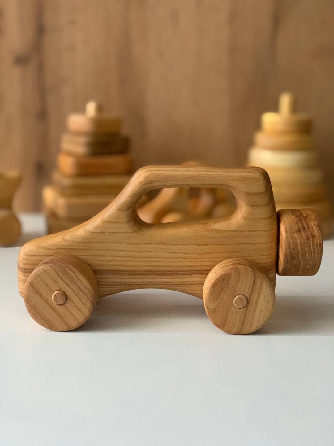 Personalized Wood Toy Car SUV, Eco-friendly Montessori Toy - Etsy