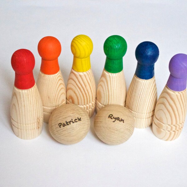 Wooden Skittles Game - Etsy