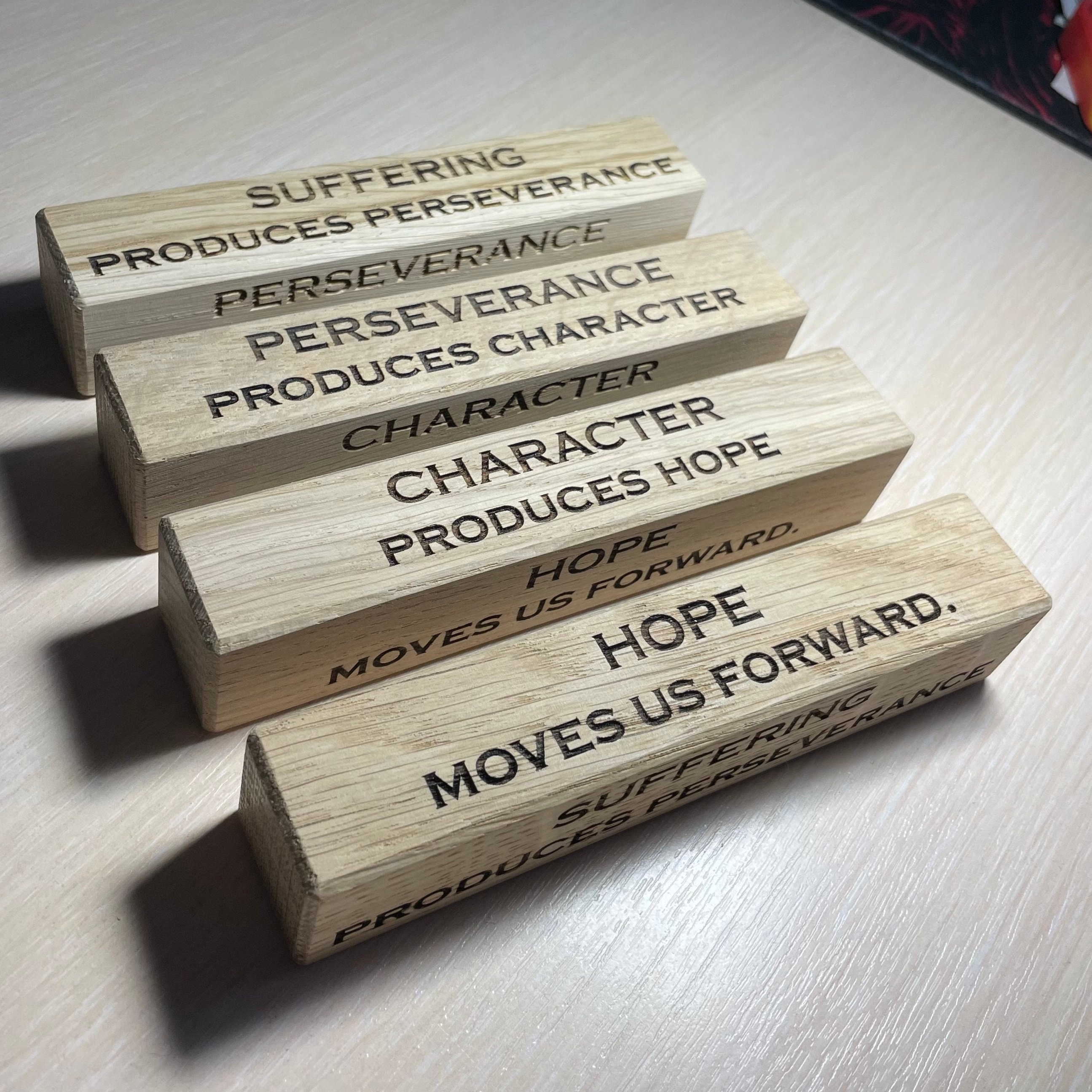 Custom Memory Block Engraved Wooden Blocks, Personalized Christian ...