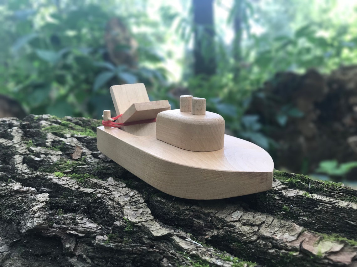 Personalized Wooden Toy Boat Kids Wood Bath Toy Pure Wood - Etsy