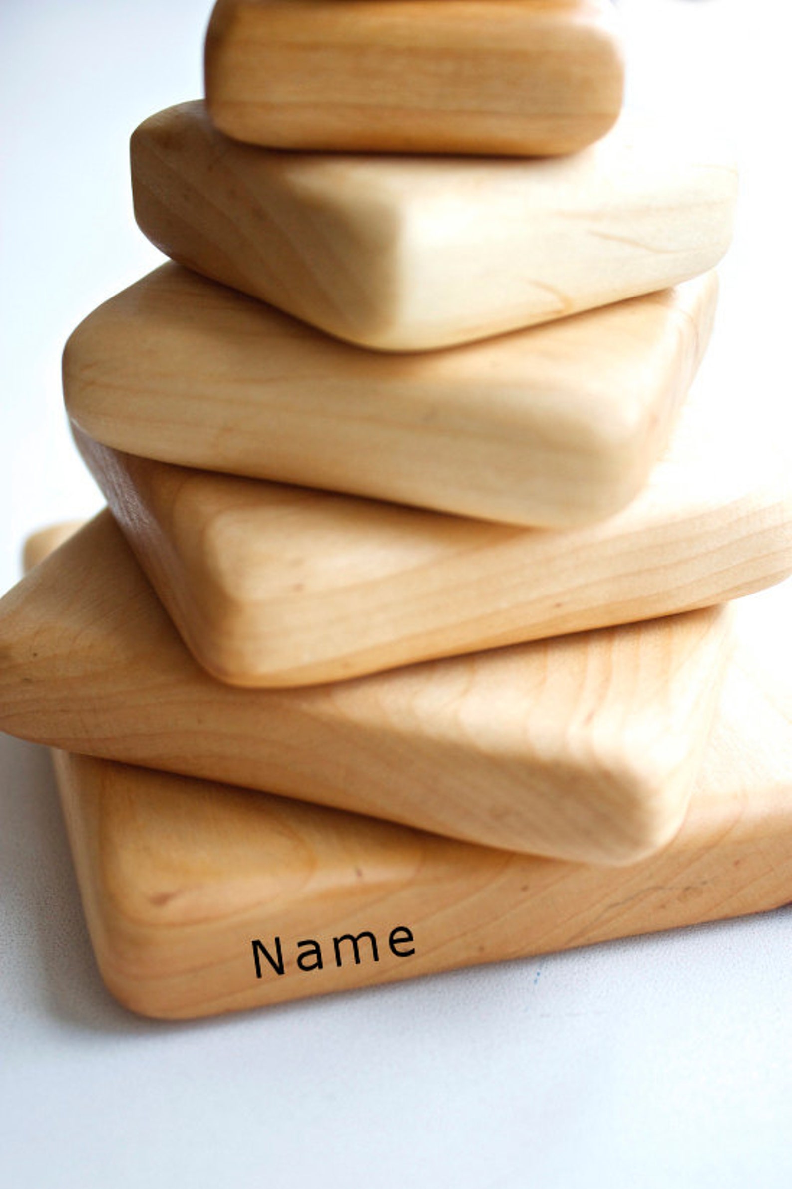 Personalized Stacking Toy. Wooden Blocks. Impregnated With - Etsy