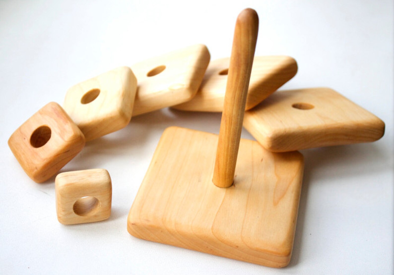 Personalized Stacking Toy. Wooden Blocks. Impregnated With - Etsy