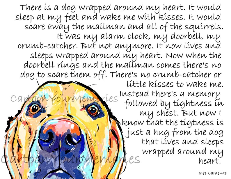 Yellow Lab Loss Poem / Lab Mom / Lab Dad Gift/ Pet Loss/ Gift - Etsy