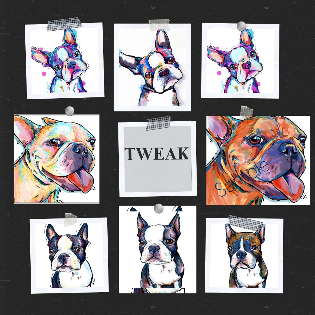 Tweak Customize a Drawing to Make It Look More Like Your Pet - Etsy Sweden