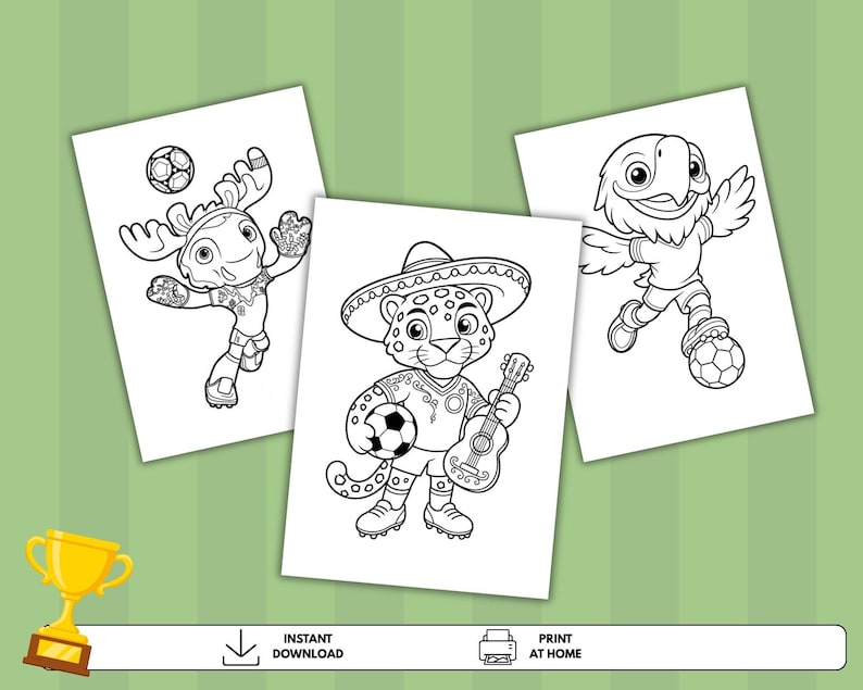 Soccer Coloring Pages for Kids, Football Tournament Activity Sheets ...