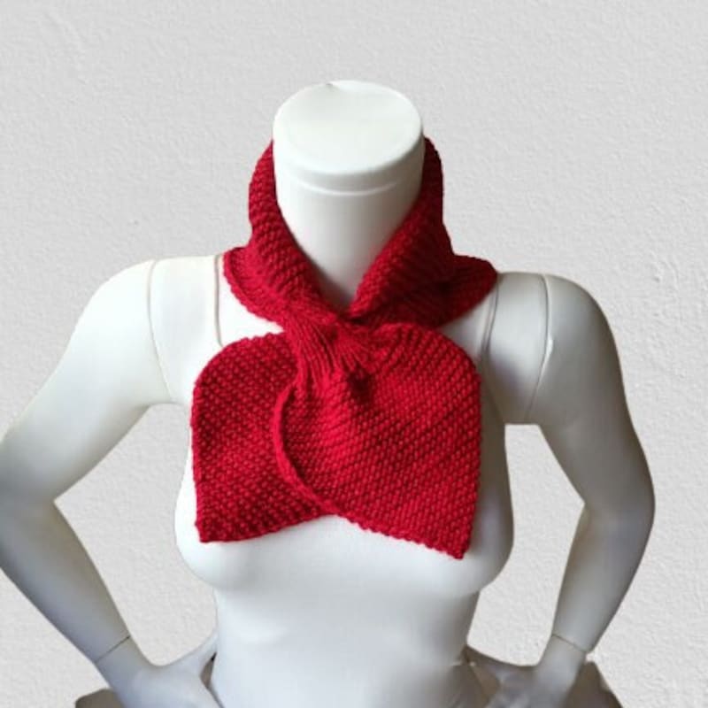 Knit Keyhole Scarf - Etsy