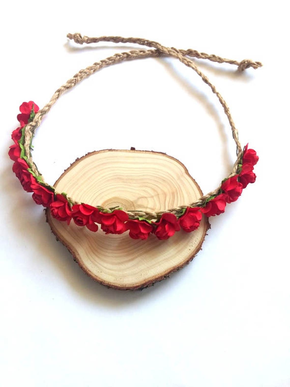 Red Rose Headband Red Flower Crown Red Flower Headband - Etsy