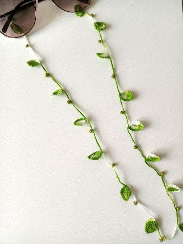 Leafy Eyeglass String, Eye Glass Chain - Etsy