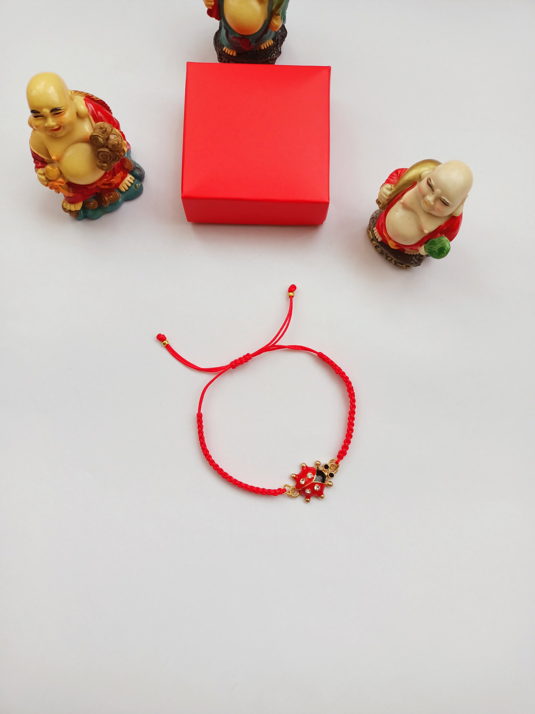 Ladybug Bracelet, Macrame Bracelet, Stone Ladybug Bracelet, Gift for ...