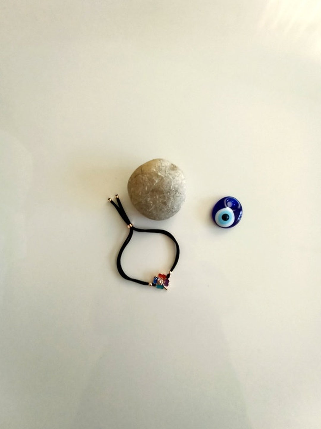 Shamrock Rainbow Bracelet, Evil Eye Detail Clover Bracelet,st. Patricks ...