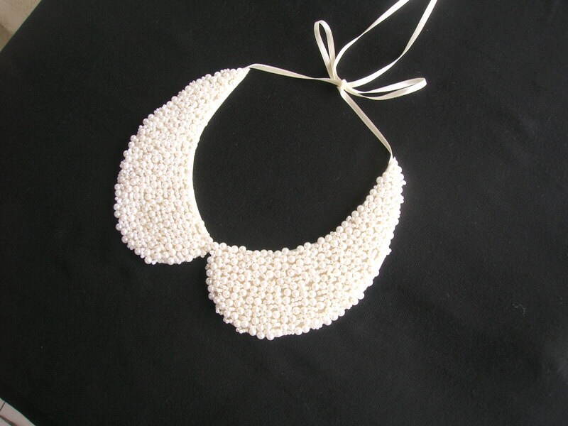 Pearl Peter Pan Collar Necklace, Peter Pan Collar Necklace, Pearl ...