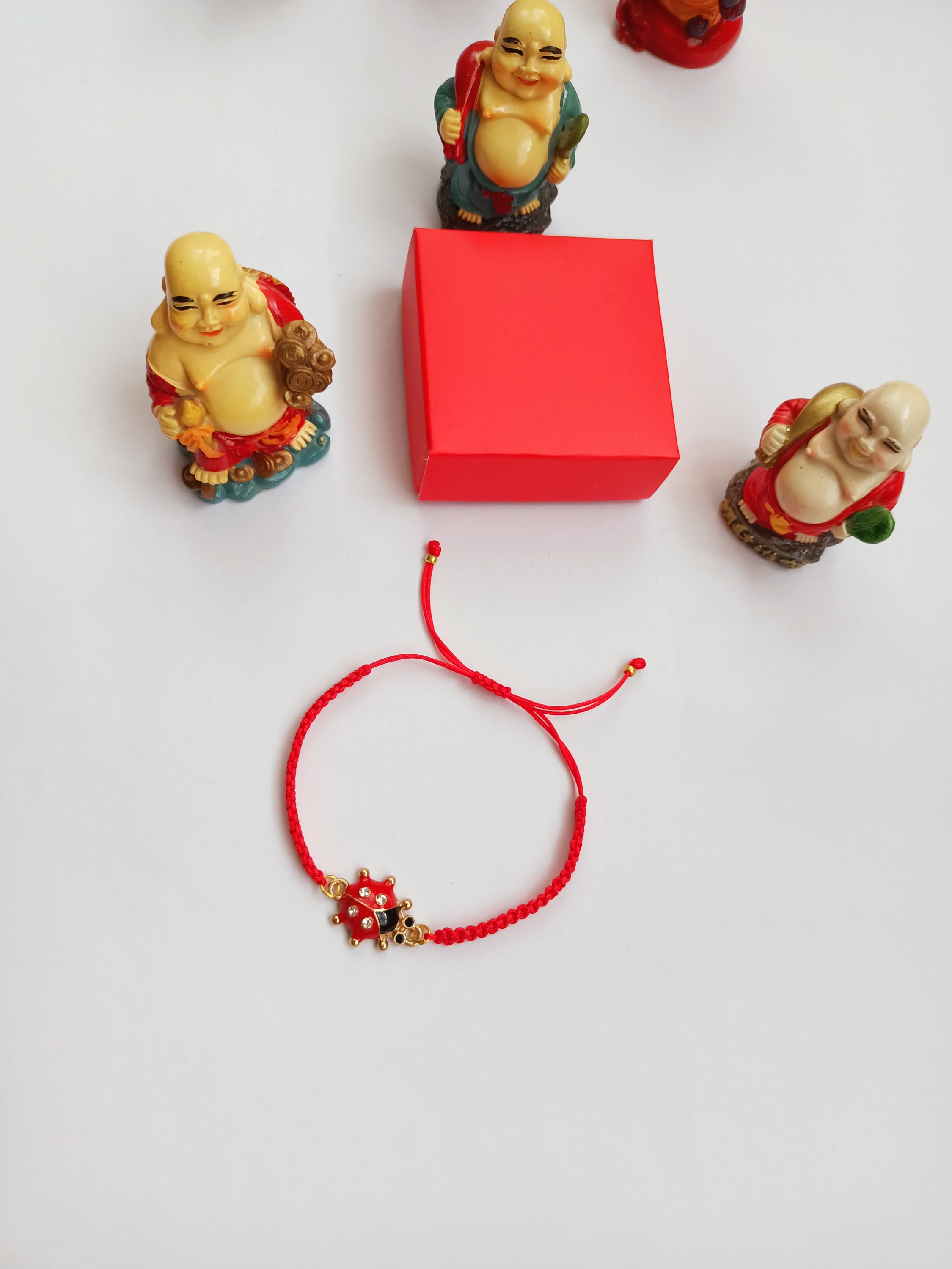 Ladybug Bracelet, Macrame Bracelet, Stone Ladybug Bracelet, Gift for ...