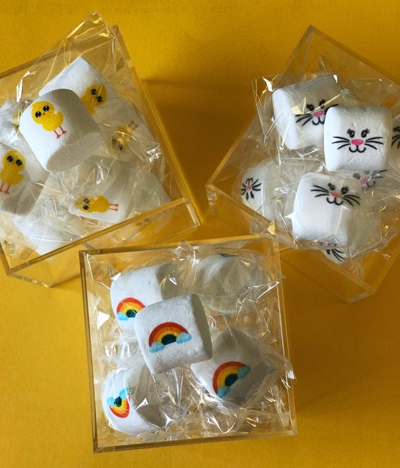 Marshmallows Chick Rainbow Easter Bunny Candy Some - Etsy