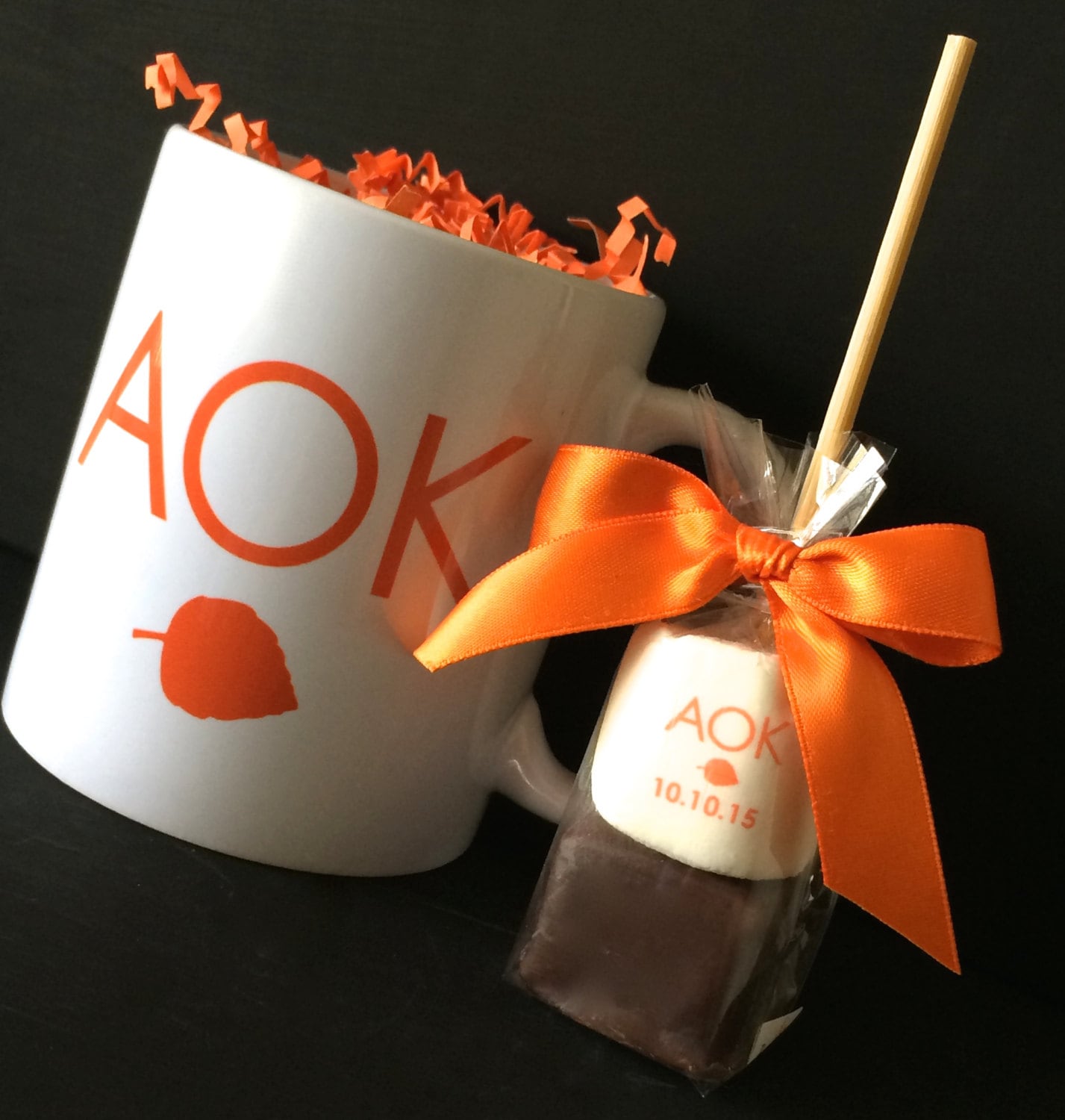 Hot Chocolate gift idea logo favors in mug promotional items | Etsy