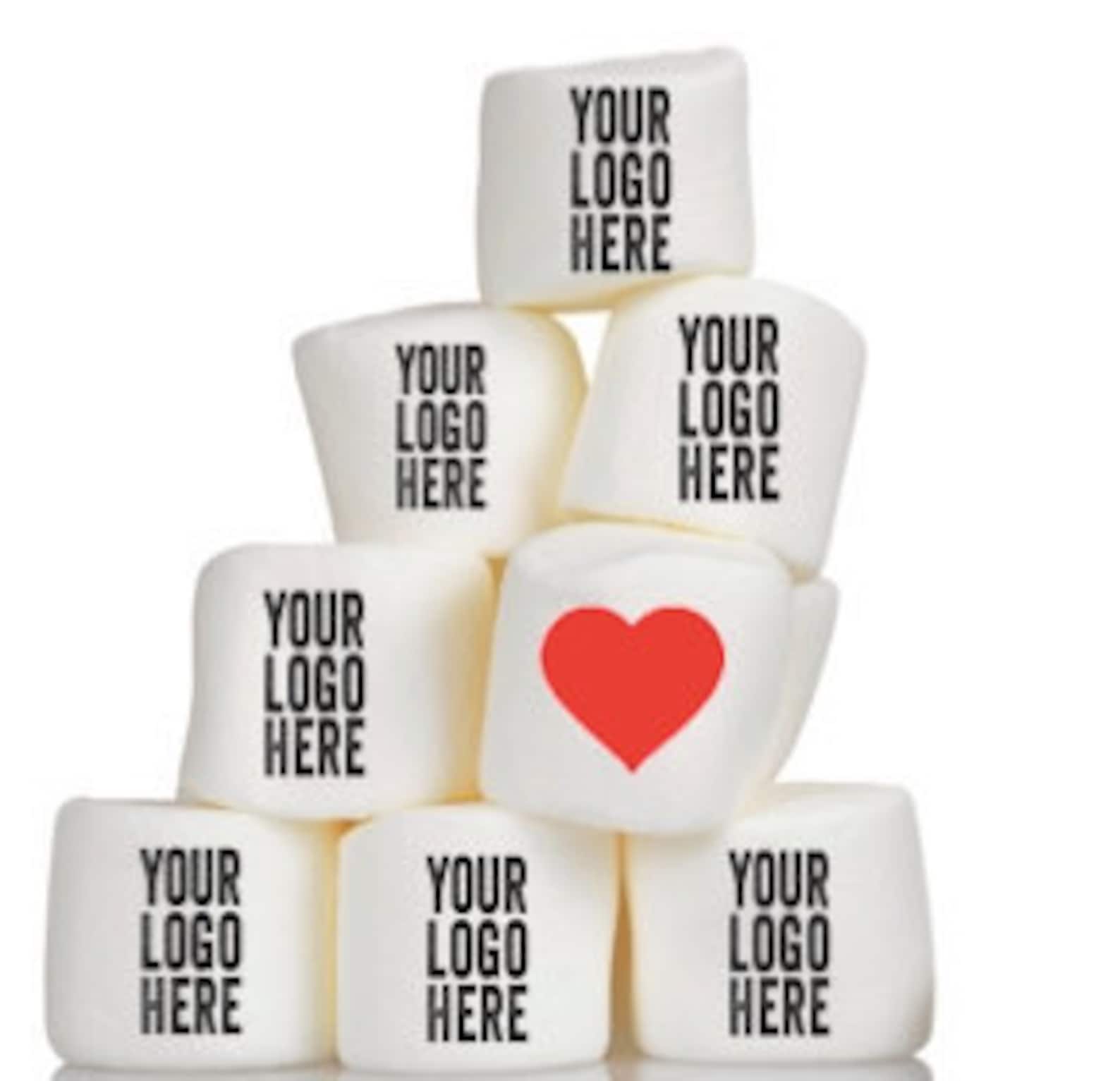 Corporate Logo Marshmallows. Branded Marshmallows. - Etsy