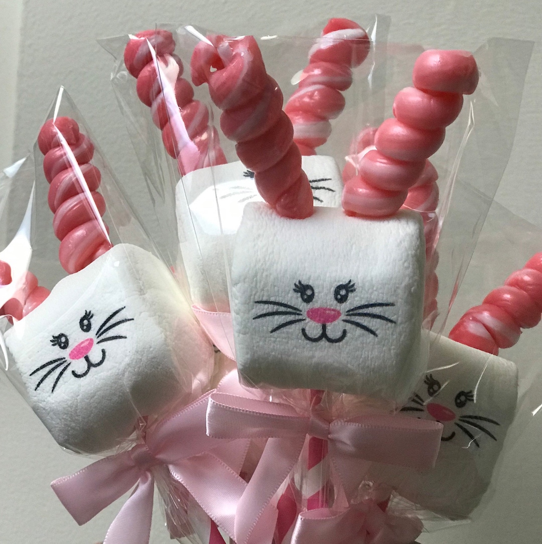 Easter Candy | Marshmallow Pop | Bunny Pop | Lollipop Favors | Easter ...