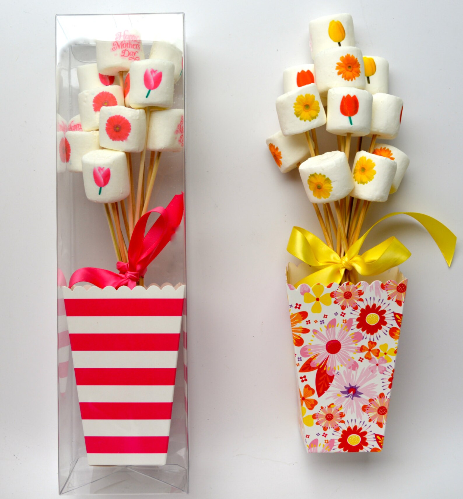 Mothers Day Gift cute gift for Mom flowers Marshmallow | Etsy