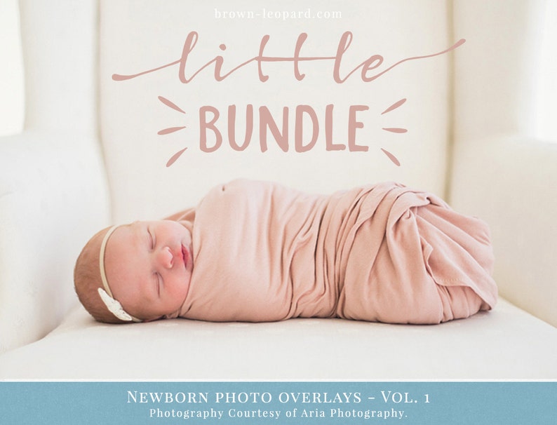 Newborn Photo Overlays Vol.1 - Newborn Word Art, Photography Overlays ...