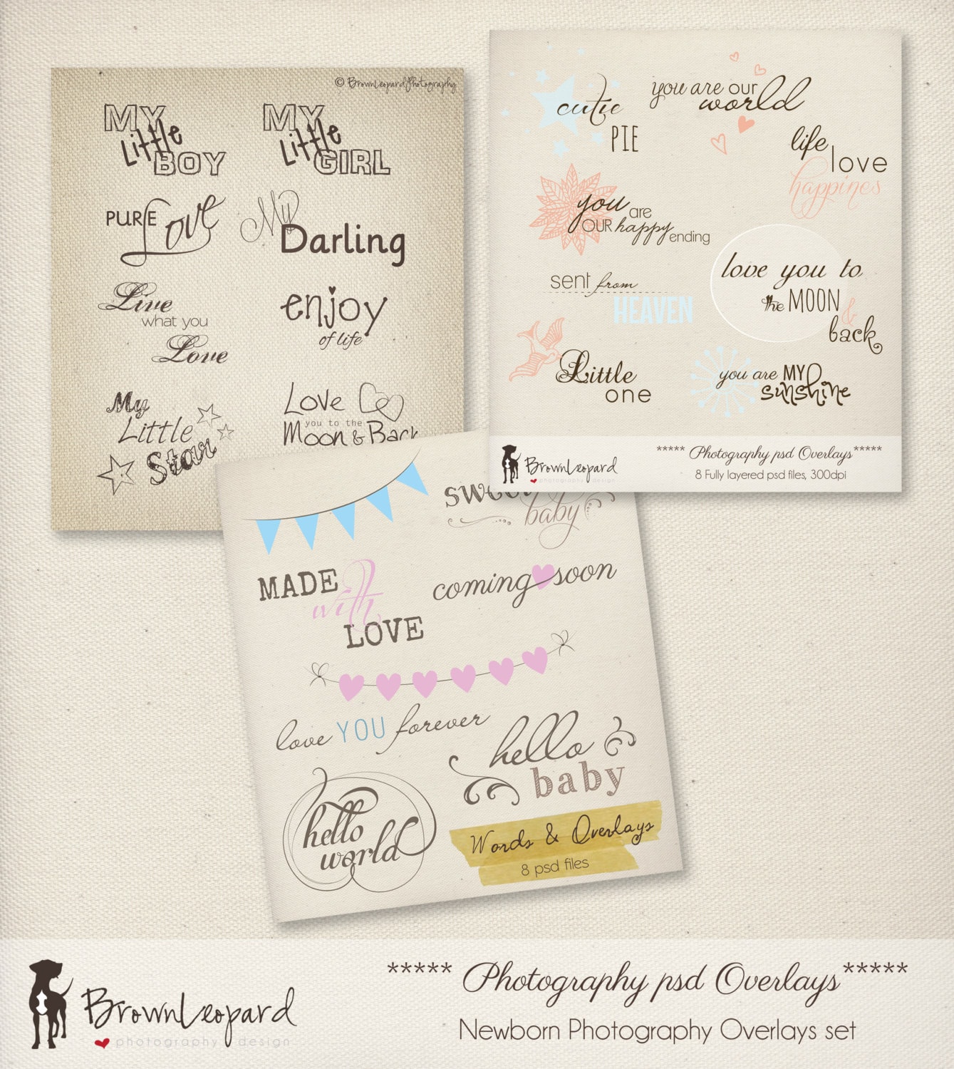 Photography Baby Words Overlays Set Newborn Overlays Set - Etsy
