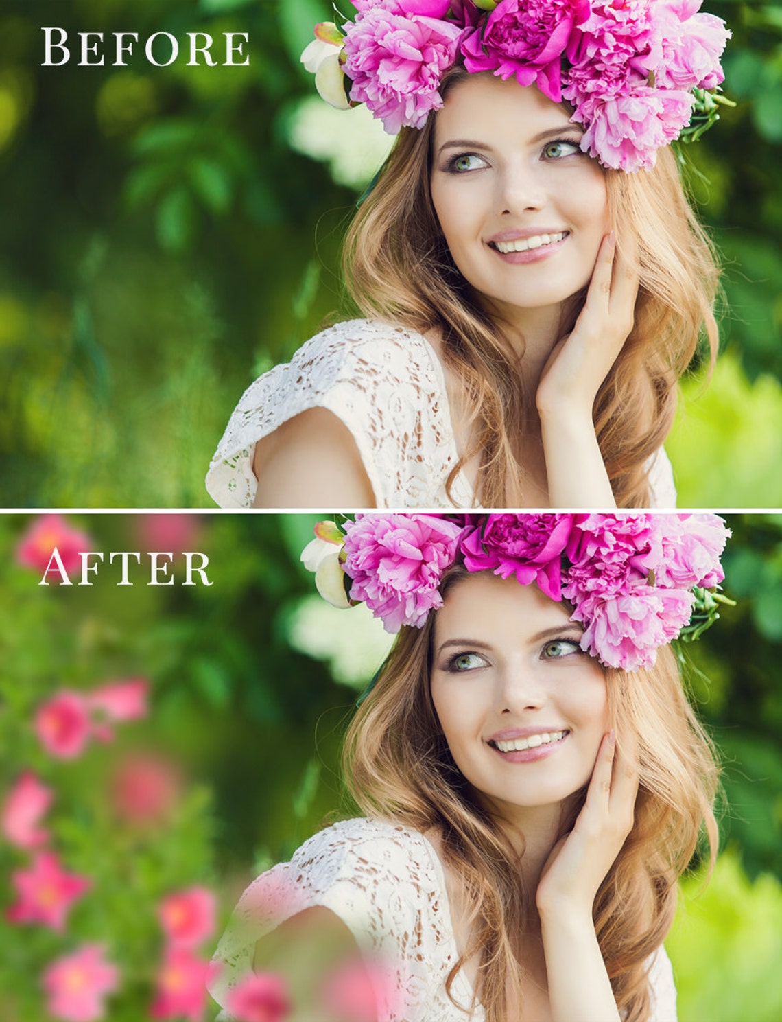 Spring Photo Overlays "flowery Spring", Flower Photo Overlays, Digital ...
