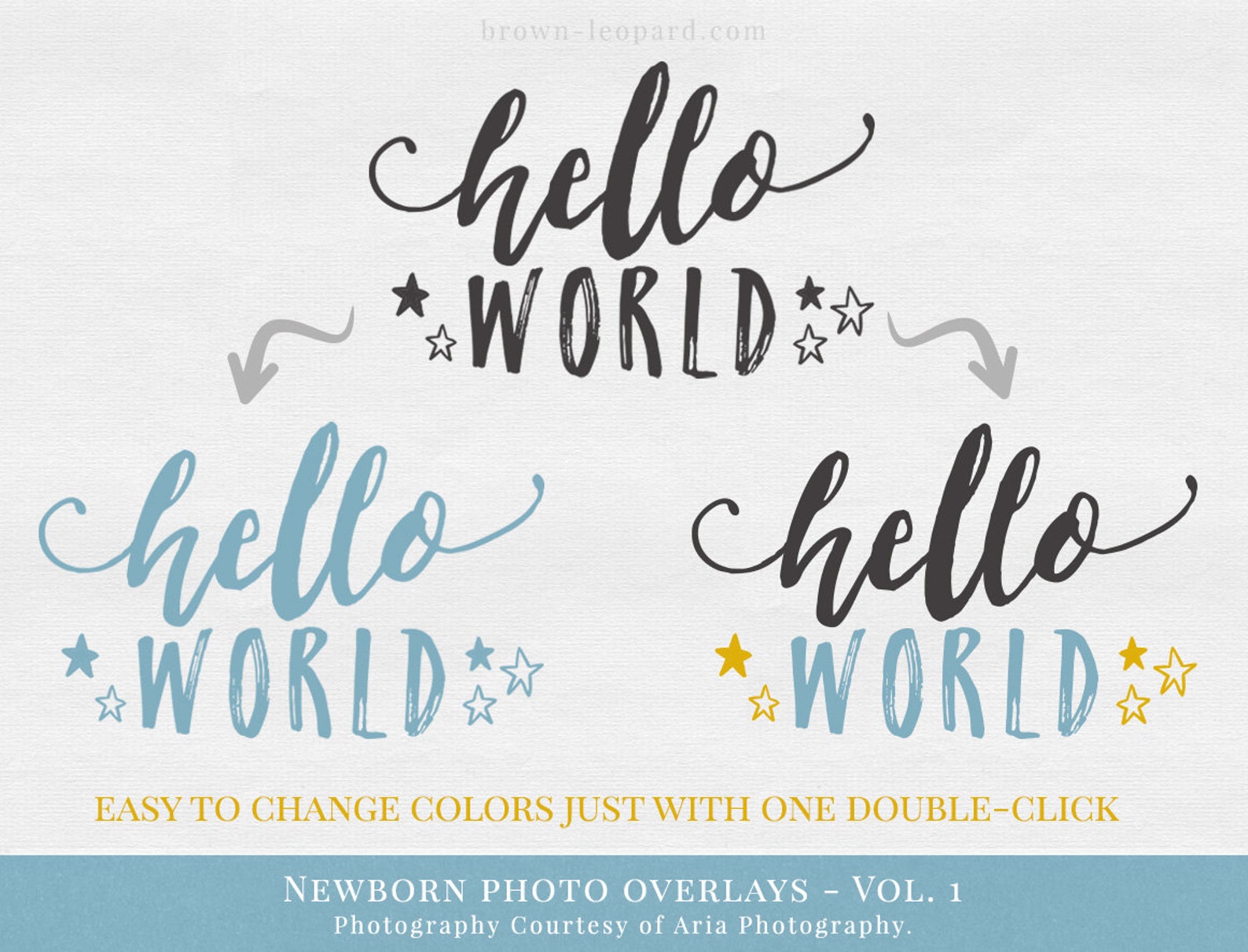 Newborn Photo Overlays Vol.1 - Newborn Word Art, Photography Overlays ...