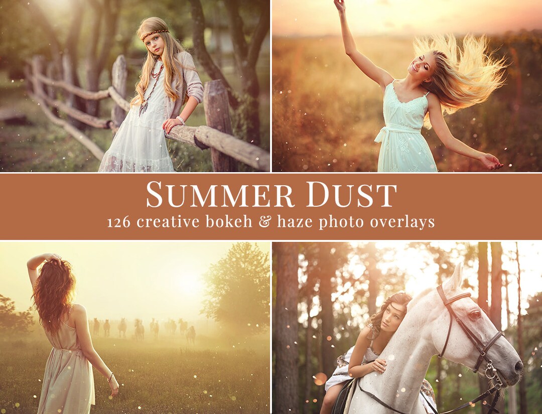 Summer Dust Photo Overlays, Golden Haze & Creative Dust for Sunset ...