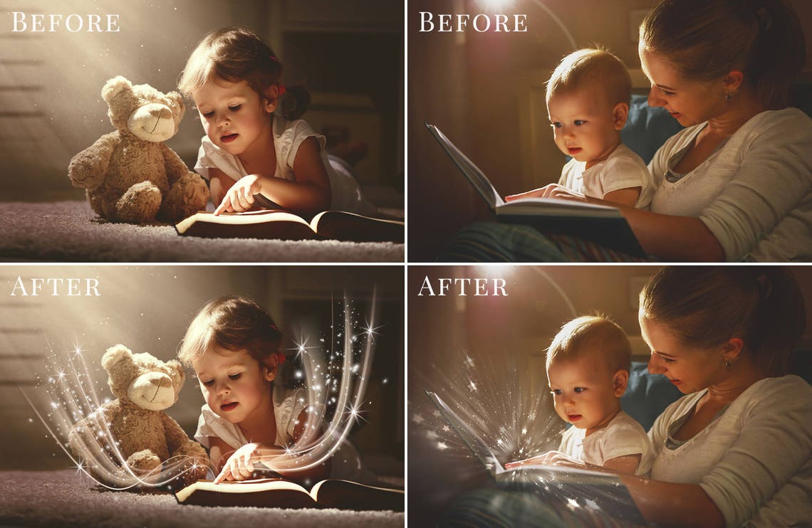 Shine Photo Overlays "magic Book", Creative Digital Photo Overlays for ...